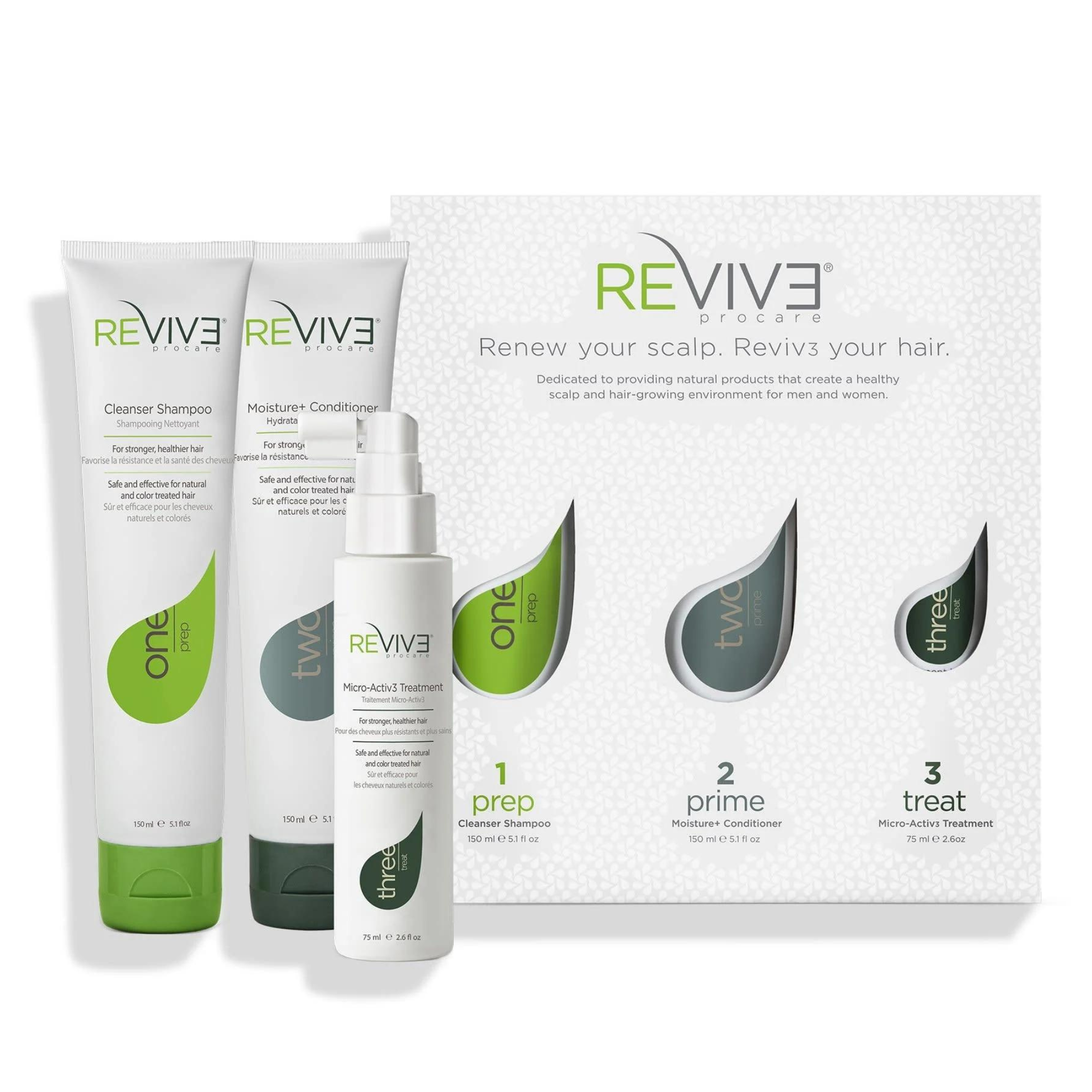 Revive - Trio de départ Shampoing, Revitalisant et Traitement "Micro-A – Gisèle produits de beauté